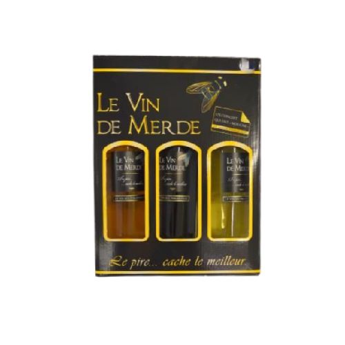 COFFRET VIN MERDE X3 - Au Nouveau Marché