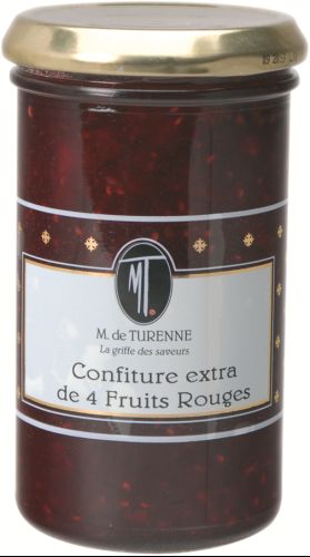 CONFITURE EXTRA DE 4 FRUITS ROUGES 320G - Au Nouveau Marché